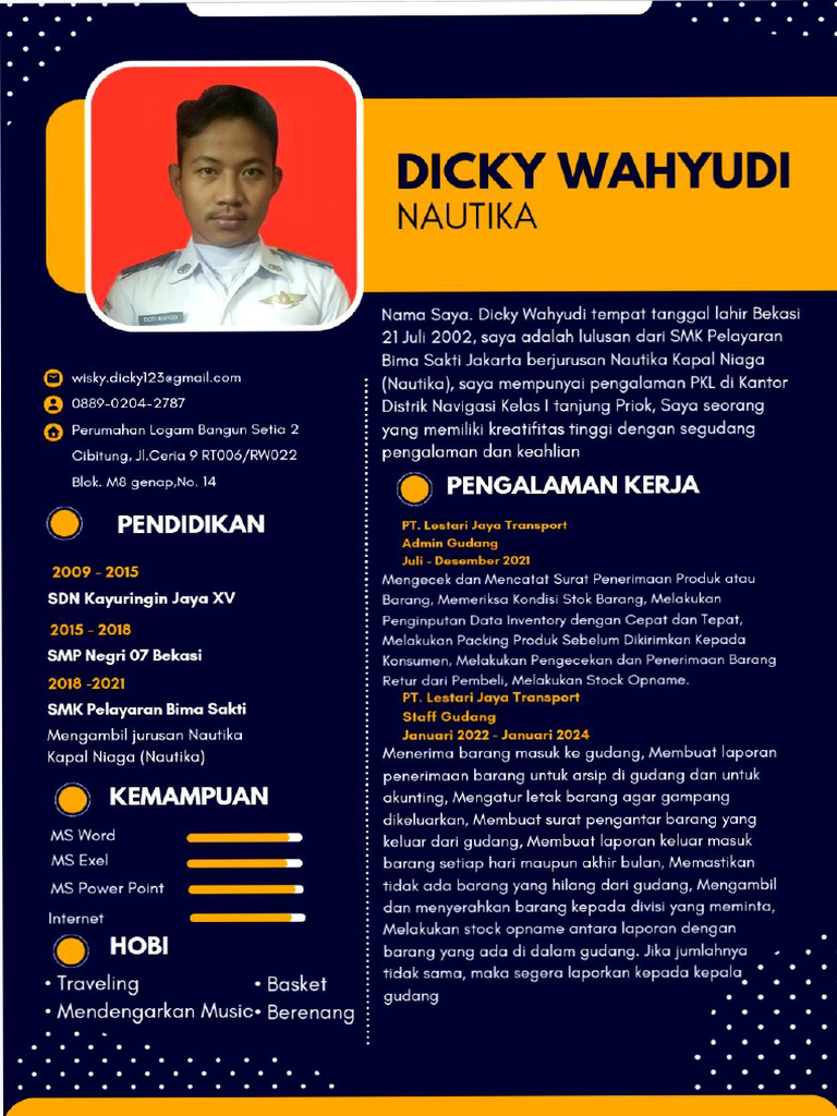 CV - Dicky Wahyudi | PDF