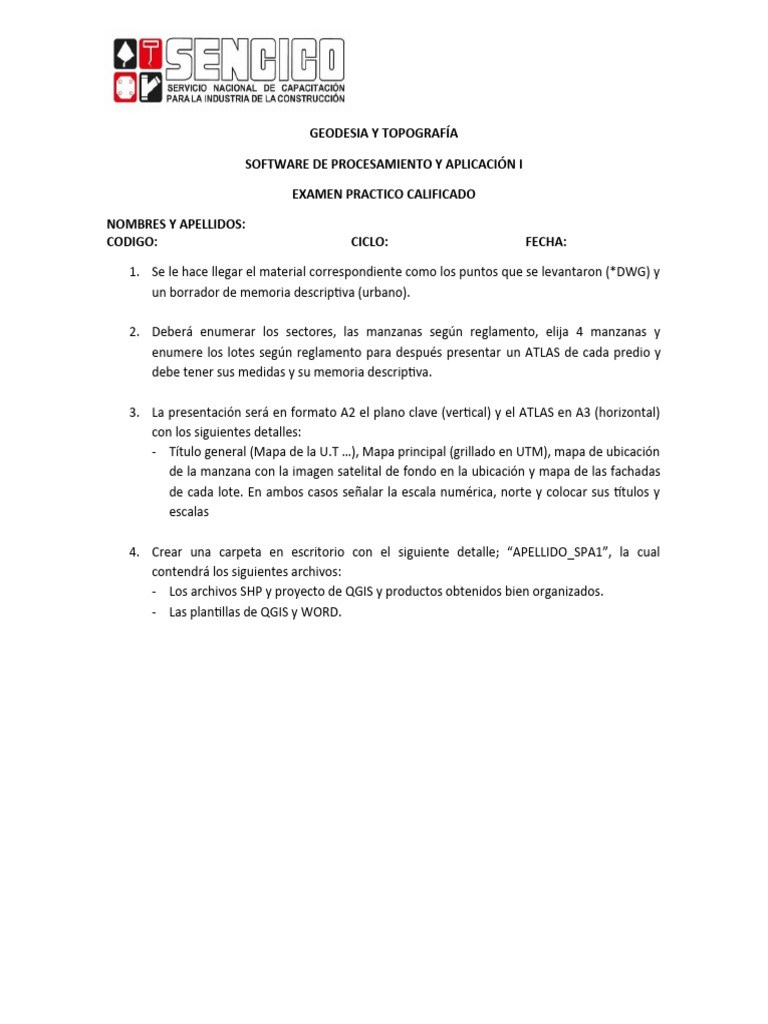GEODESIA Y TOPOGRAFÍA-practico | PDF