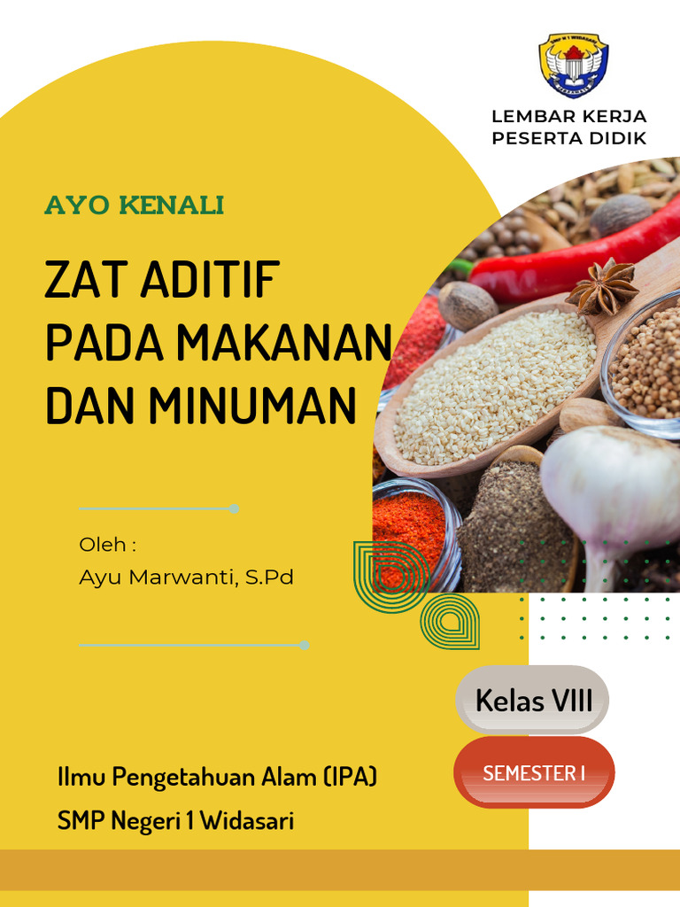 LKPD Zat Aditif | PDF