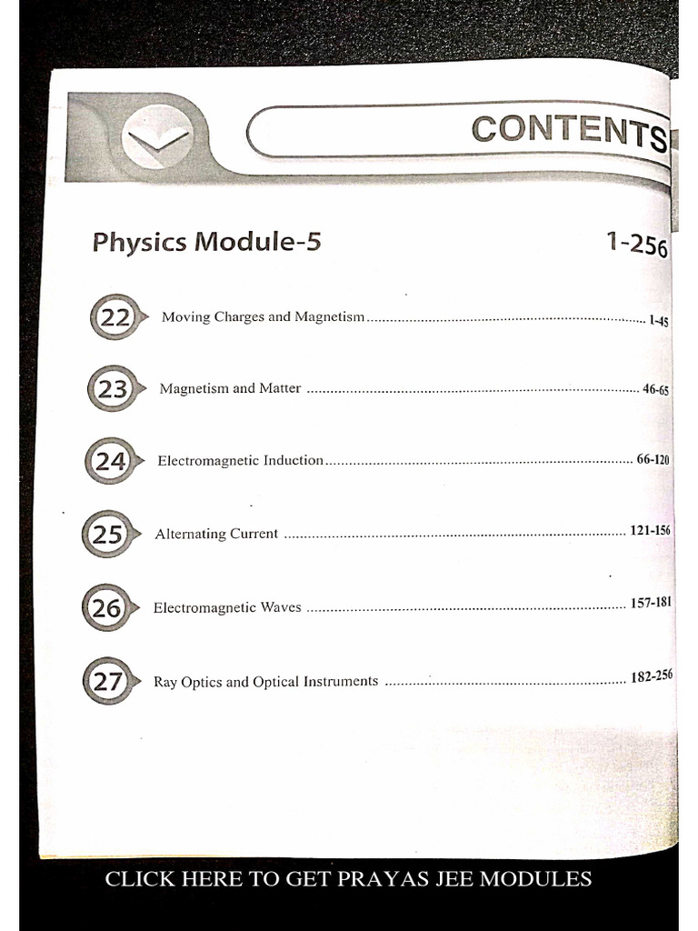 Prayas Jee 2024 Physics Module Part 05 | PDF