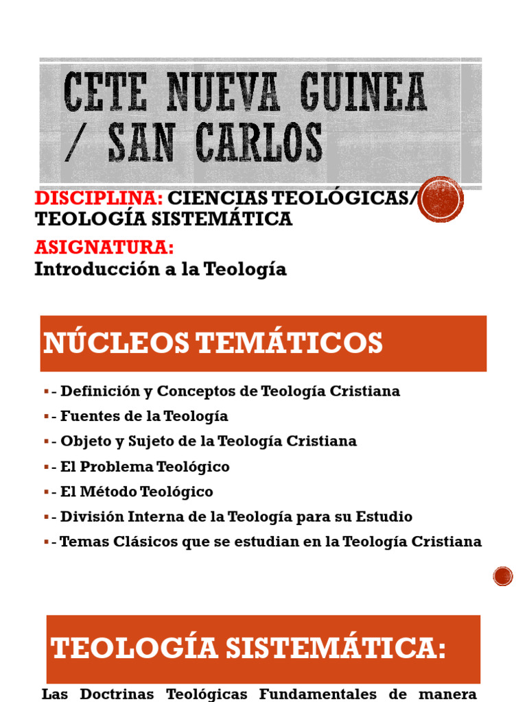 Introducción a la Teología Cristiana | PDF | Teología | Trinidad