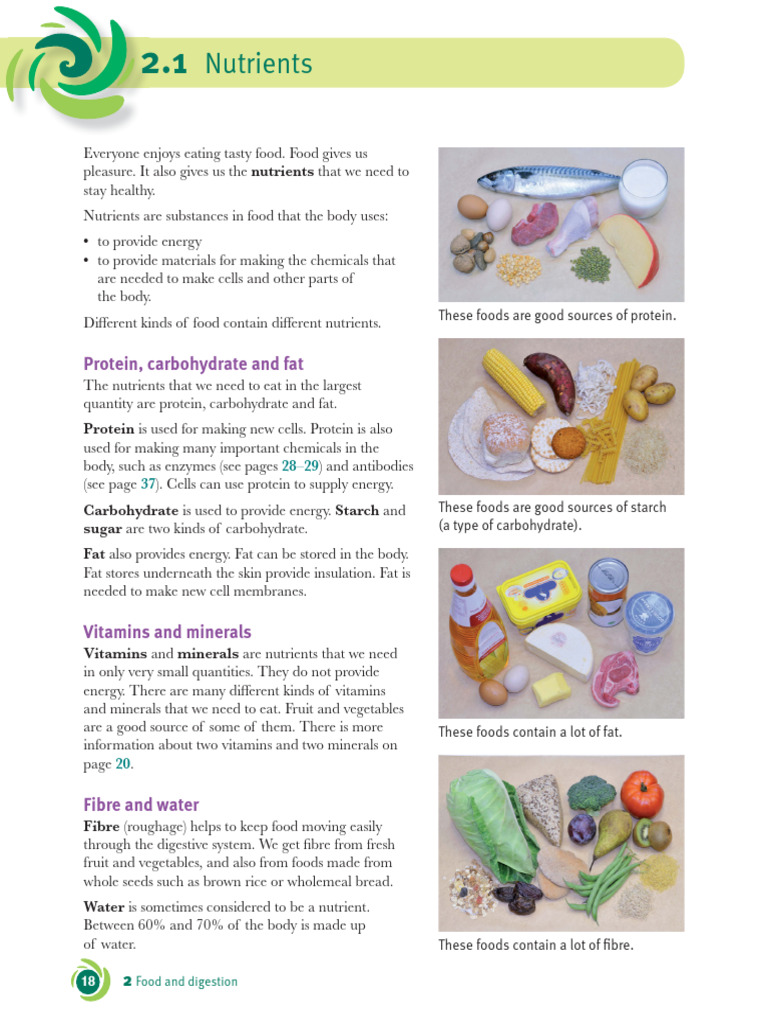 Nutrients | PDF | Foods | Food Energy