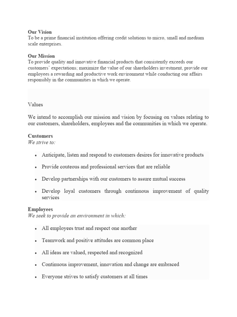 Our Vision | PDF