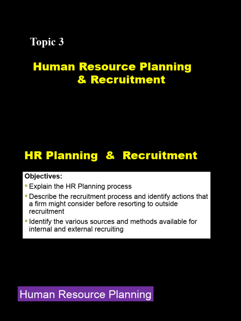 HRM HRP&Recruitment | PDF | Recruitment | Human Resources