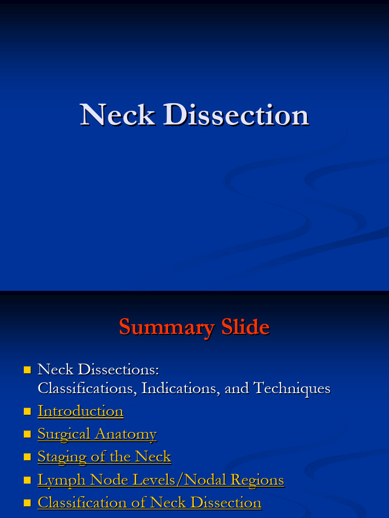 Neck Dissections | Download Free PDF | Neck | Human Anatomy