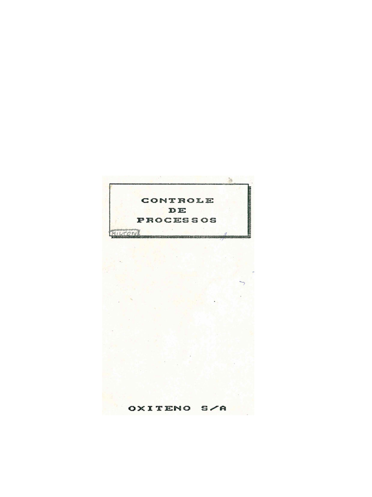 Controle de Processos | PDF