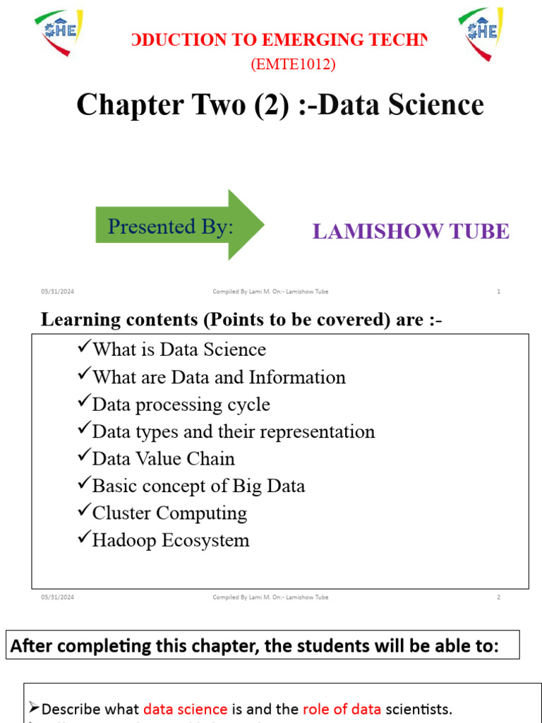 Chapter 2 Data Science | PDF | Apache Hadoop | Big Data