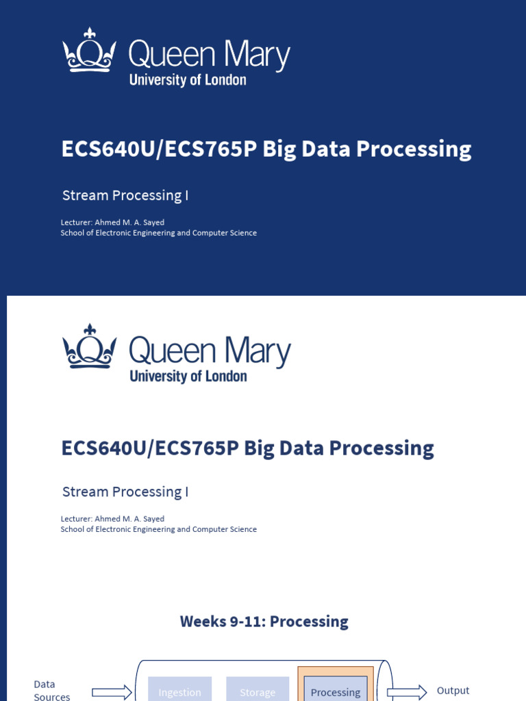 Stream Processing in Big Data | PDF | Map Reduce | Apache Spark