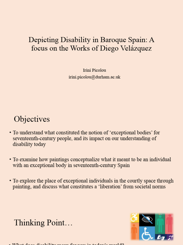 Depicting Disability in Seventeenth Century Spanish Painting | PDF ...