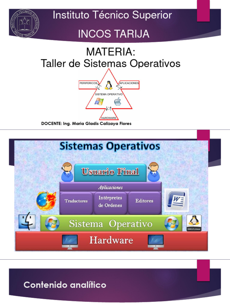 Tema 1 Sistemas Operativos Parte 1 | PDF | Sistema operativo | Software de la aplicacion