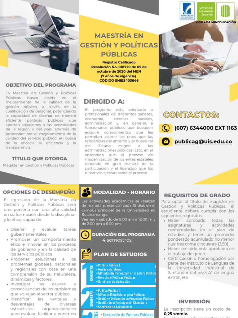 Folleto MGPP | Descargar gratis PDF | Administración Pública