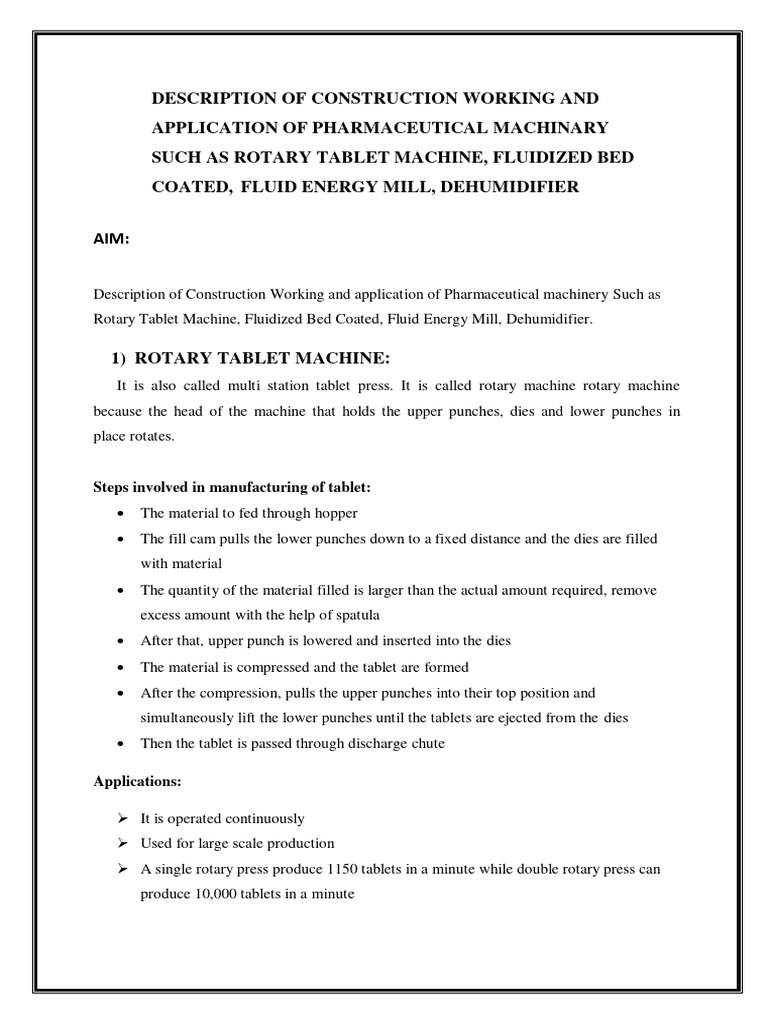 Experiment 7 | PDF | Tablet (Pharmacy) | Fluidization