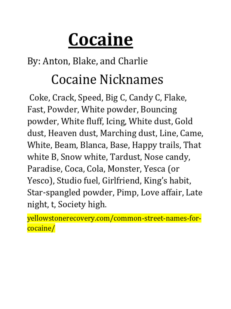 Cocaine Project | Download Free PDF | Cocaine | Psychotherapy