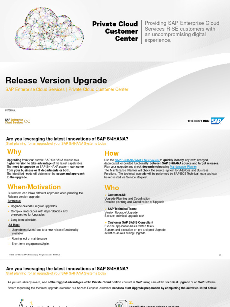 Release Upgrade Planning | PDF | Cloud Computing | Computing