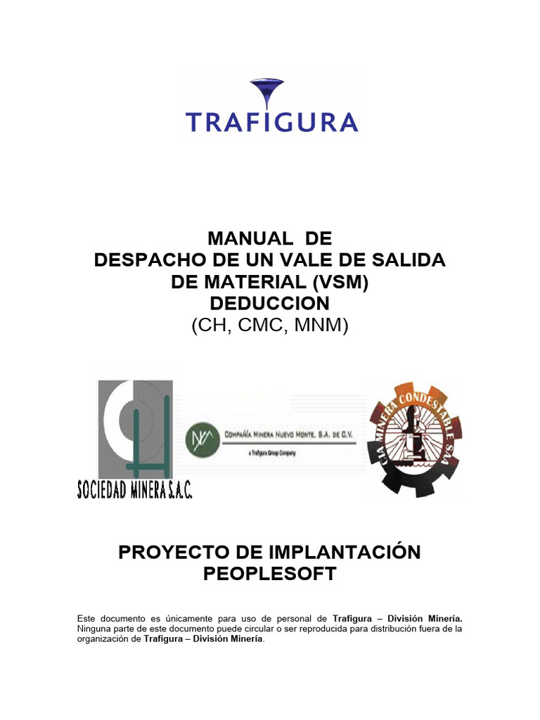 Manual de Despacho de Un Vale de Salida | PDF | Informática | Ciencias ...