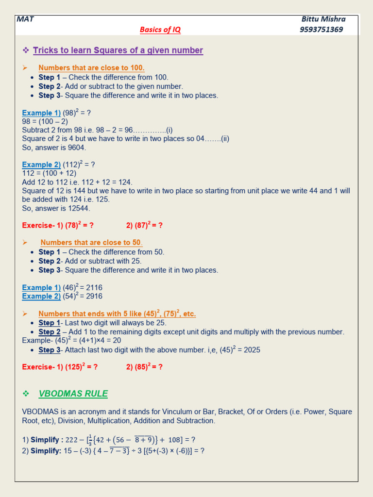L-1,2 & 3 Basics of IQ | PDF