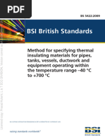 BS 5422:2023 Insulation Guidelines | PDF | Thermal Insulation | Duct (Flow)
