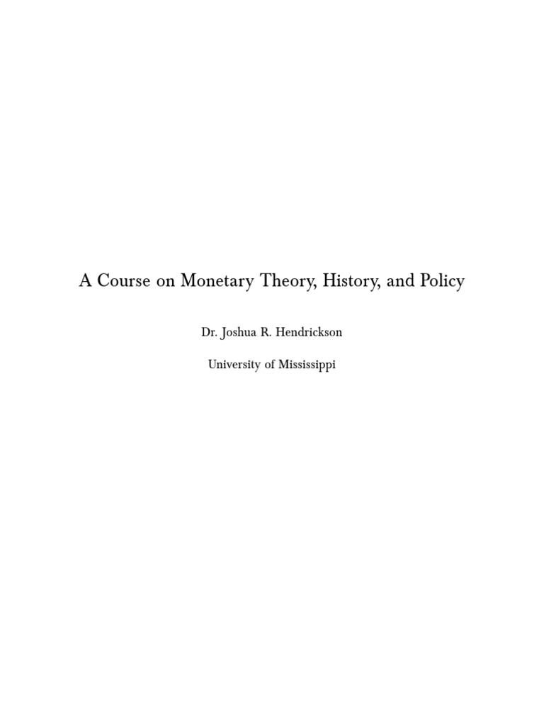Money Notes | PDF | Money | Macroeconomics