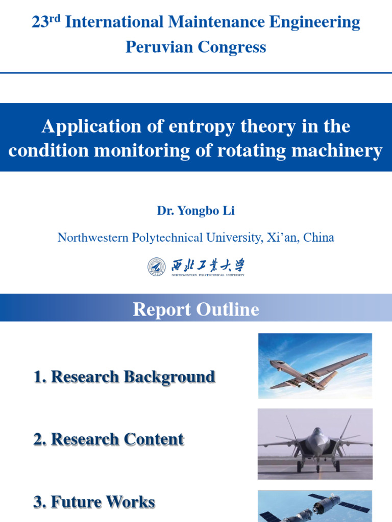 Application of Entropy Theory in The Condition Monitoring of Rotating Machinery | PDF | Spectral ...