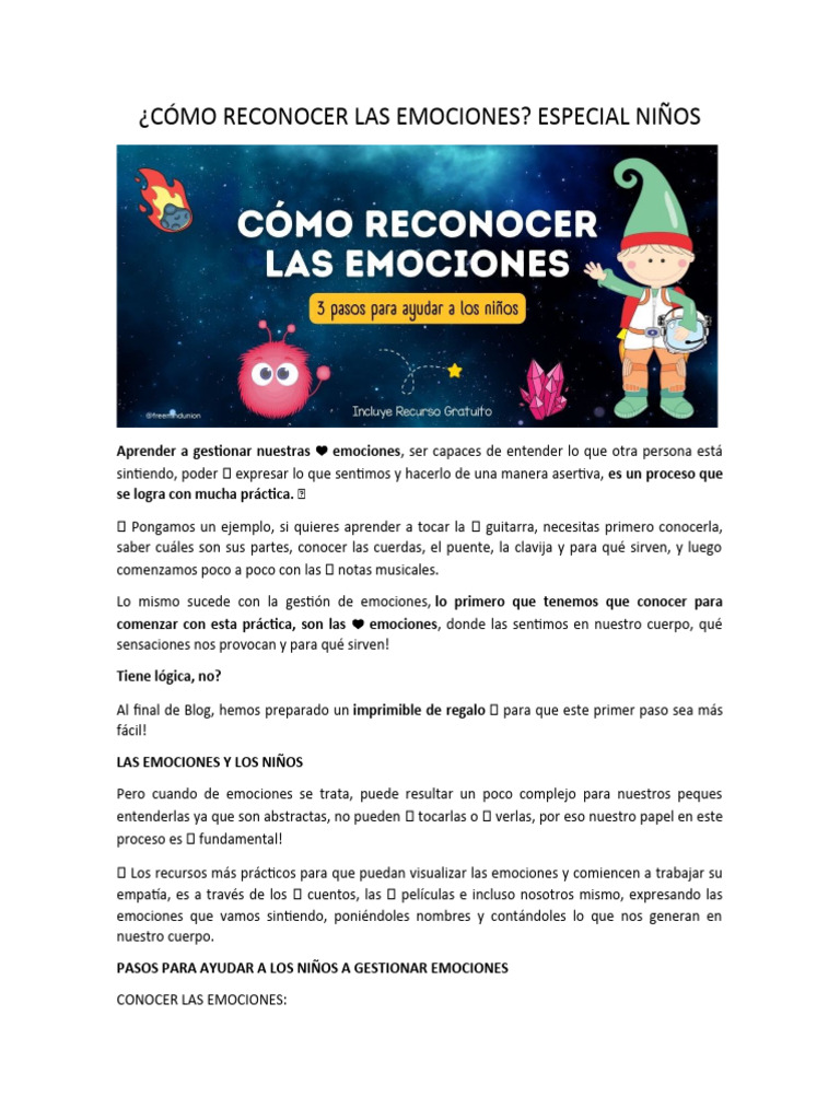 Guía Emocional para Niños | PDF | Las emociones | Empatía