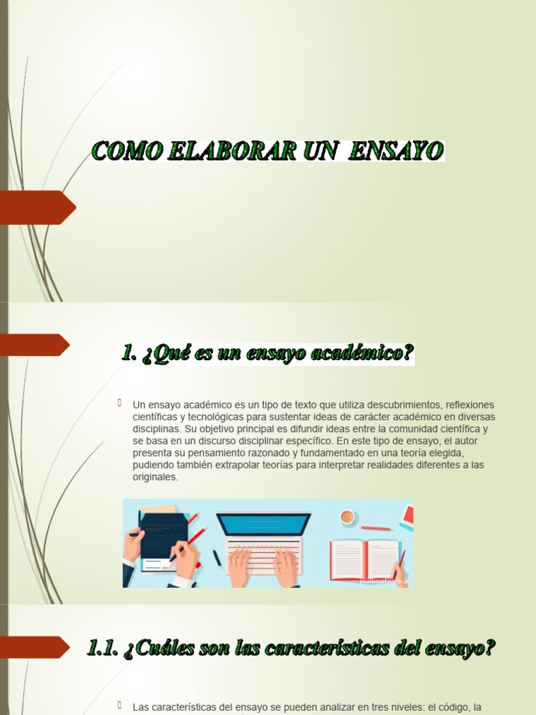 Como Elaborar Un Ensayo Academico-2 | Descargar gratis PDF | Ensayos ...
