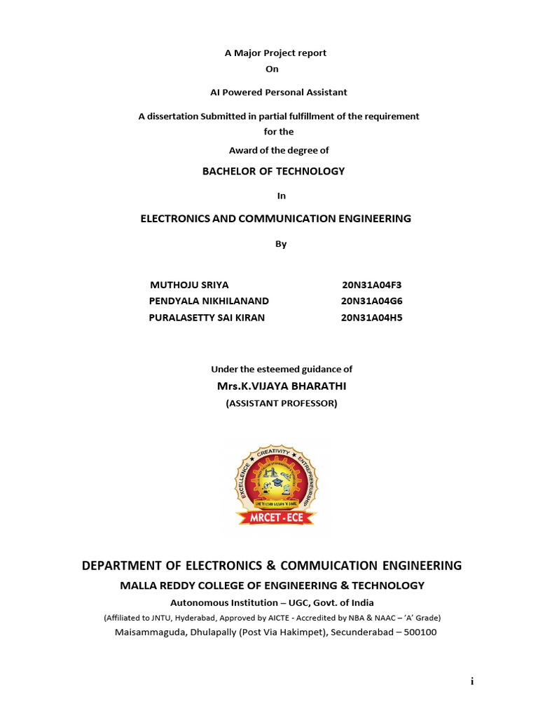 Full Doc Major Project Groop | PDF | Speech Recognition | Artificial Intelligence