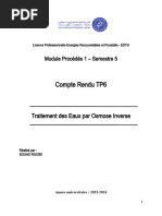 Osmose Inverse : Concepts et Schémas | PDF | Osmose | Opération unitaire