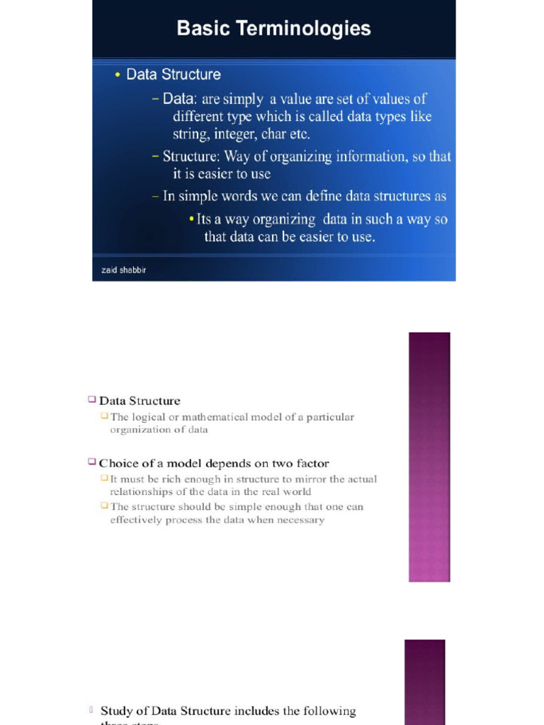 Data Structure Terminology Explained | PDF | Computers | Technology ...
