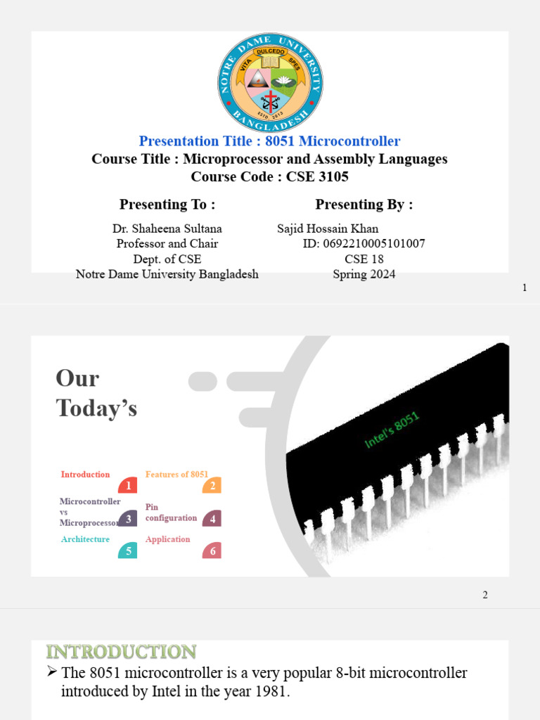 8051 Microcontroller | PDF | Microcontroller | Microprocessor 8051 Microcontroller | PDF | Microcontroller | Microprocessor