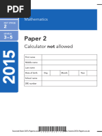 2019 Key Stage 2 Mathematics Paper 2 - Reasoning | PDF