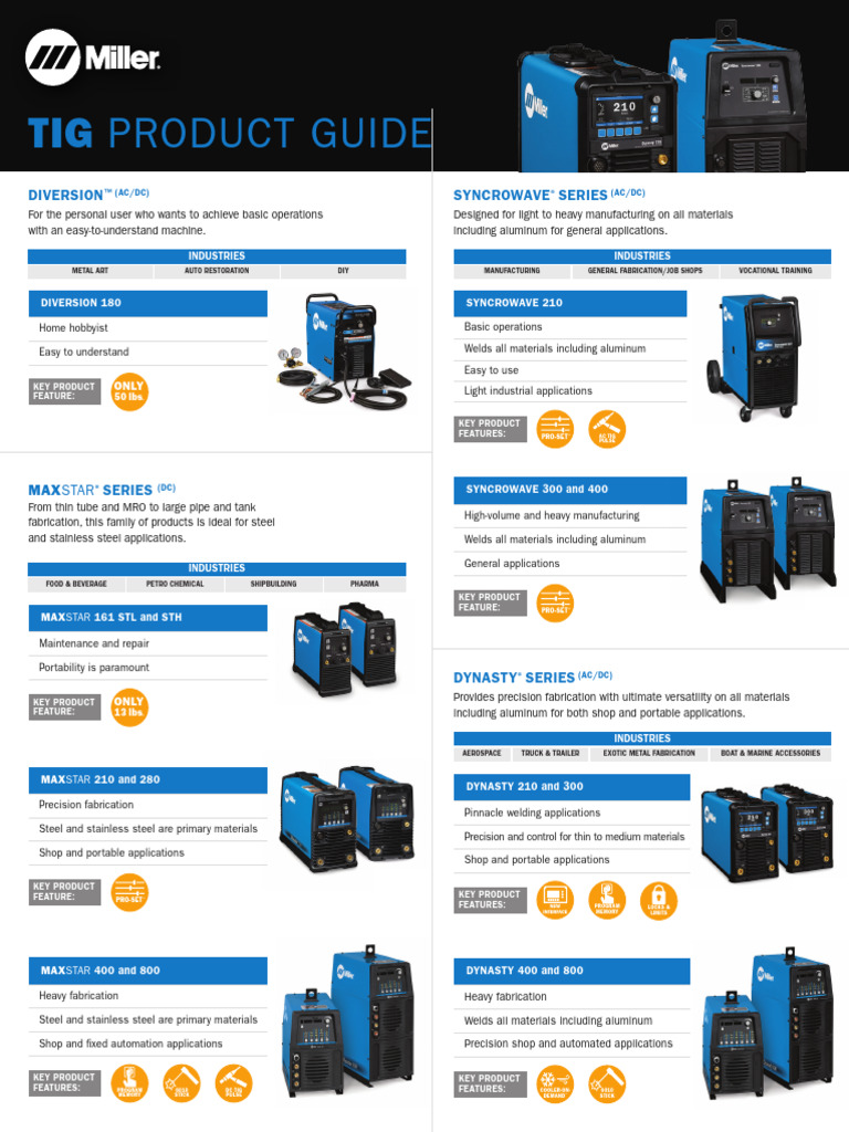 TIG Machine Product Guide | PDF | Welding | Construction
