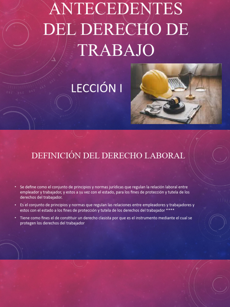 Derecho de Trabajo Temas 1-2-3 | PDF | Derecho laboral | Salario
