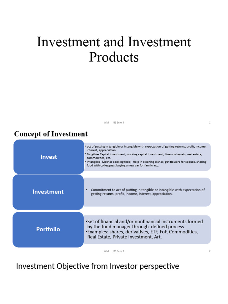 Investment and Investment Products | PDF | Credit Rating | Investing