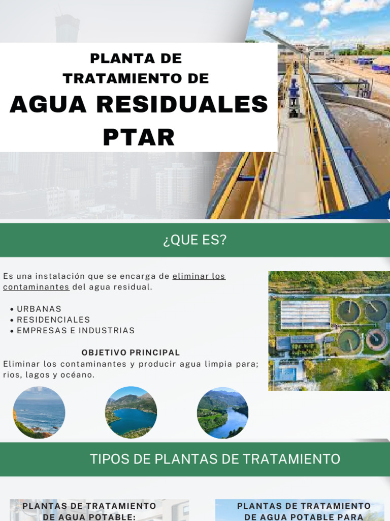 PTAR | PDF | Tratamiento de aguas residuales | Agua