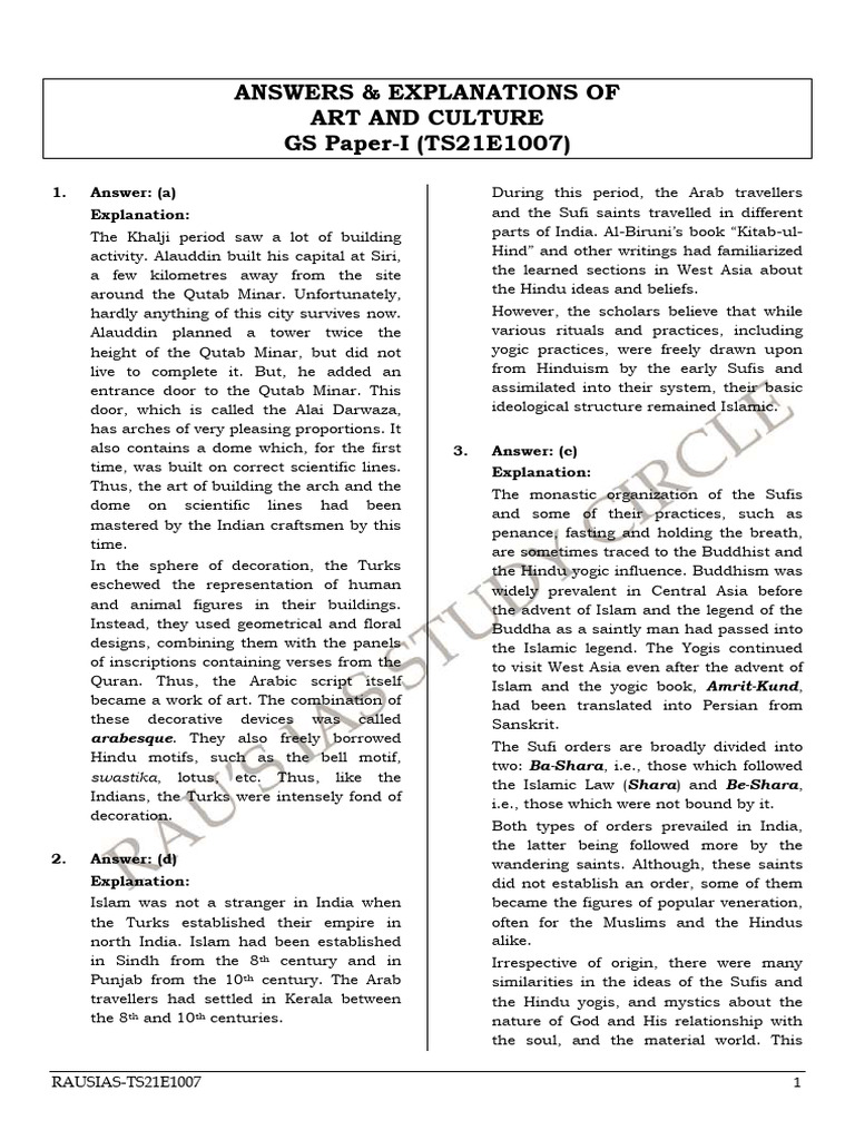 A 2021 Raus Ias Test 7 | PDF | Guru Granth Sahib | Mughal Empire