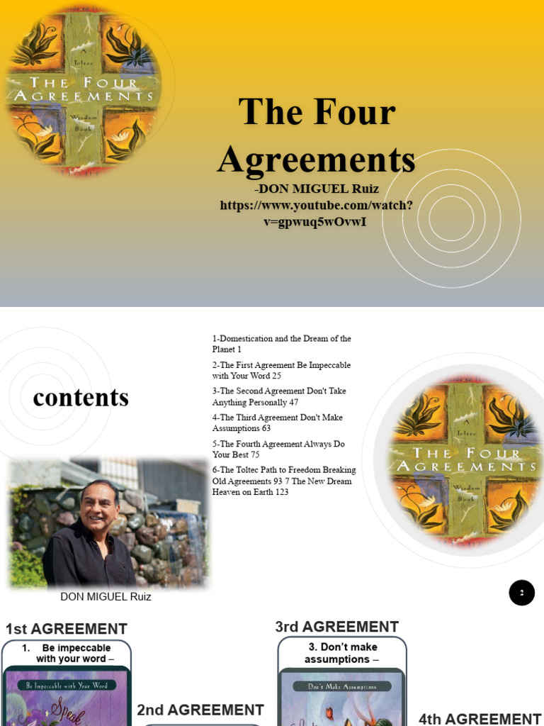 The Four Agreements Explained | PDF | Dream | Truth