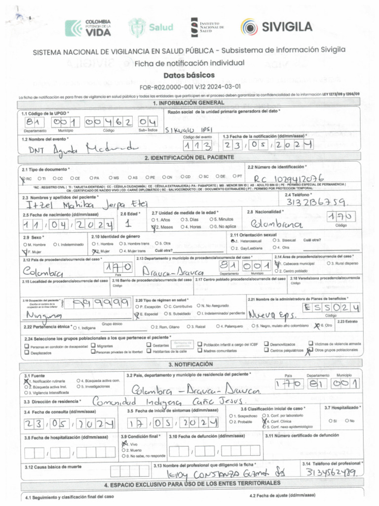 Ficha Notificacion 20240523 - 17160495 | PDF