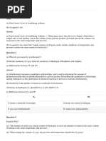 Eudiometry: Gas Volume Calculations | PDF | Gases | Combustion