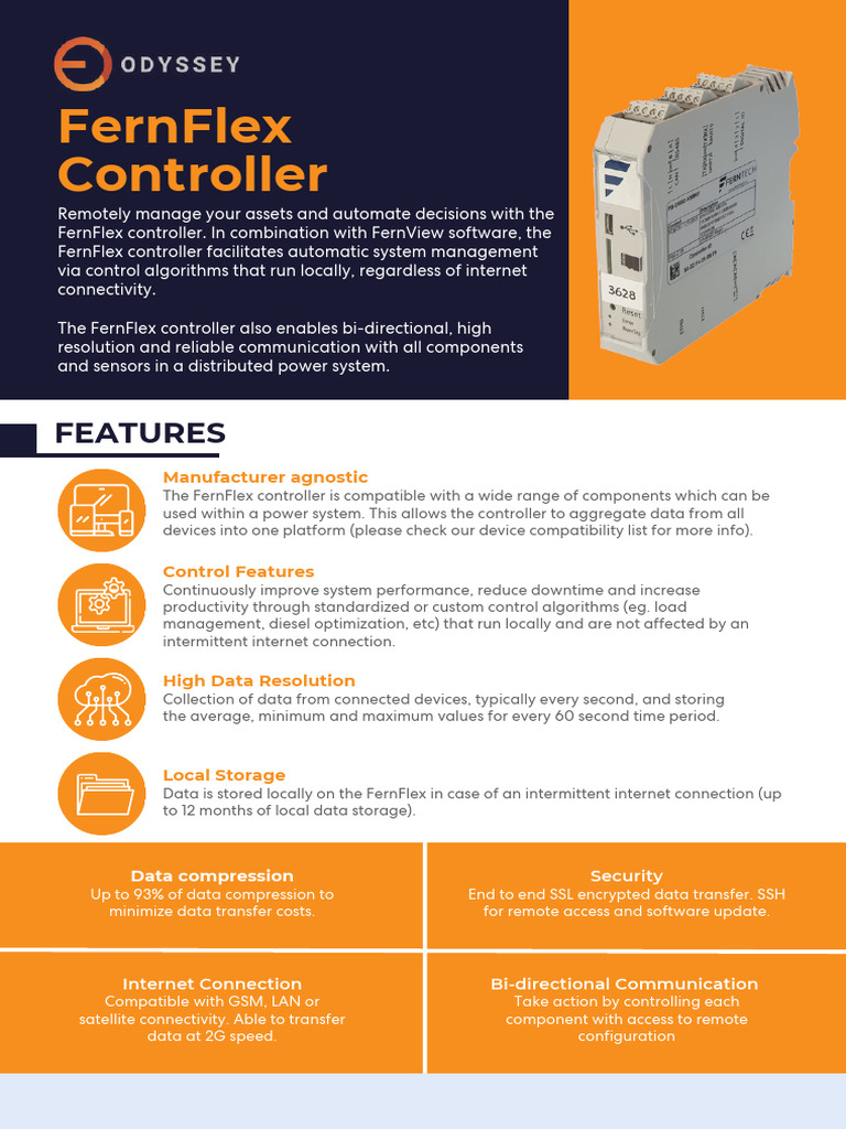 FernFlex Controller Data Sheet | PDF | Internet Access | Internet