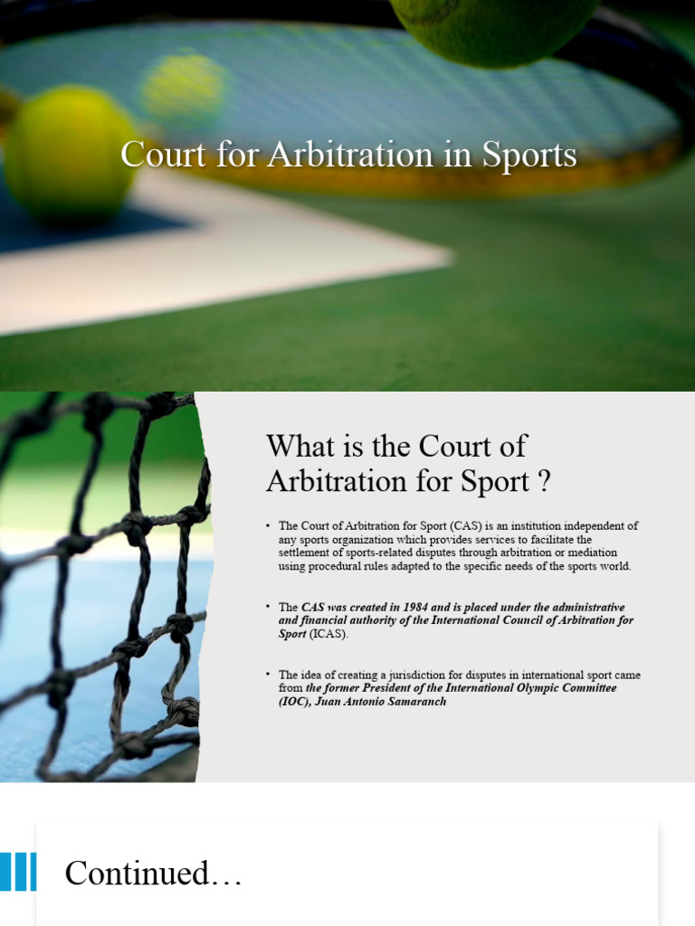 Court For Arbitration in Sports | Download Free PDF | Arbitration ...