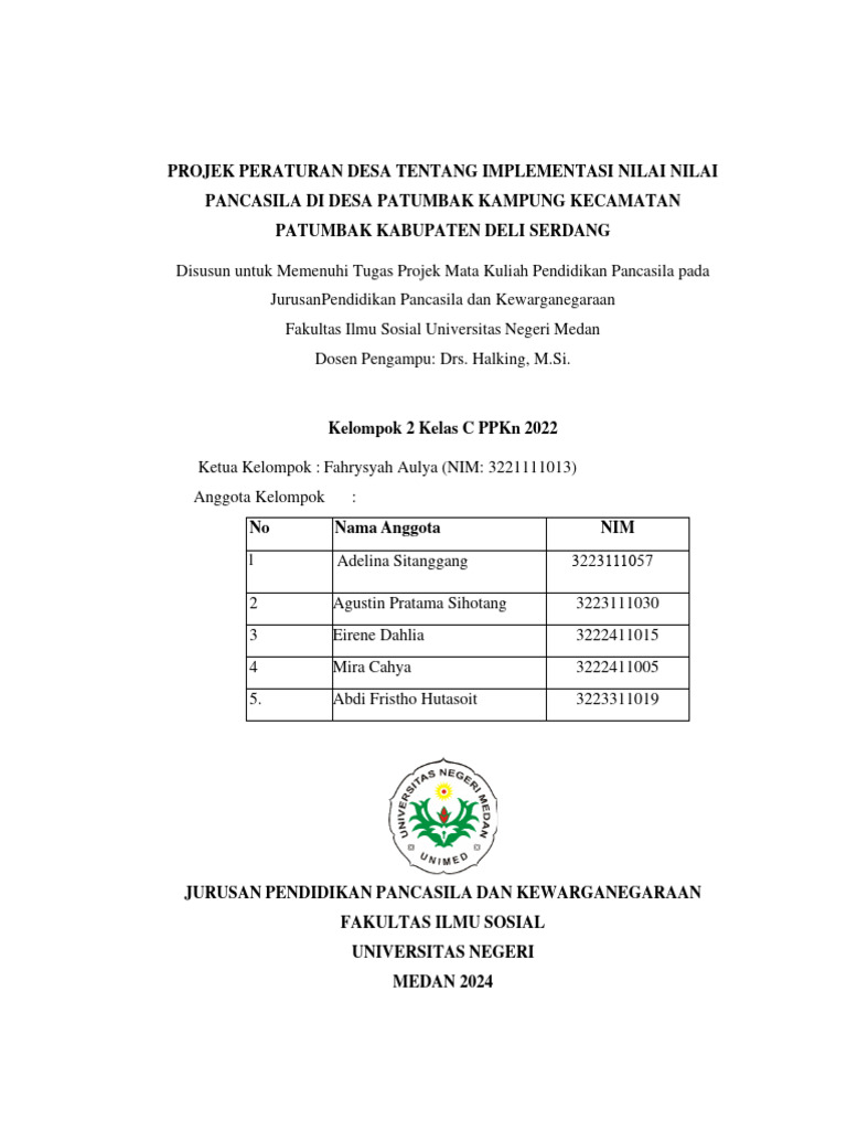 Project Pend Pancasila Kel 2 Kls C PPKN 22 | PDF | Karier & Perkembangan | Sains & Matematika