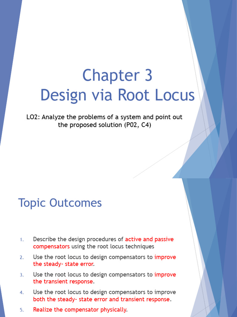 Design Via Root Locus | PDF | Control Theory | Applied Mathematics