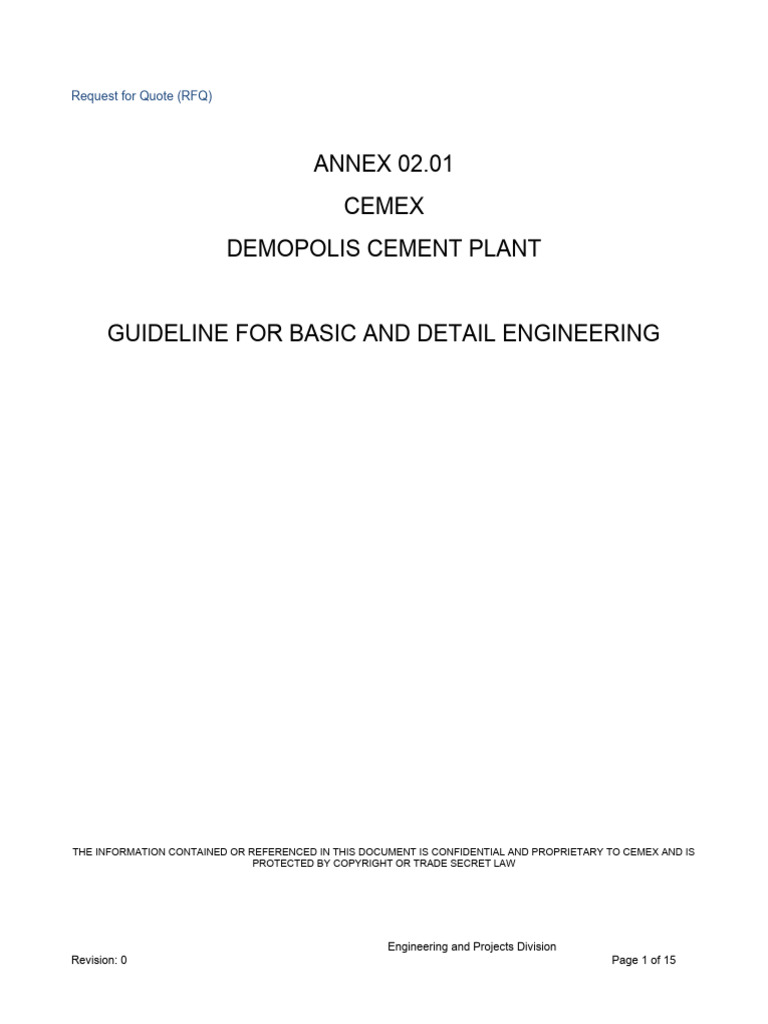 02.01 - Guideline For Basic & Detail Engineering Rev 1 | Download Free PDF | Electrical ...