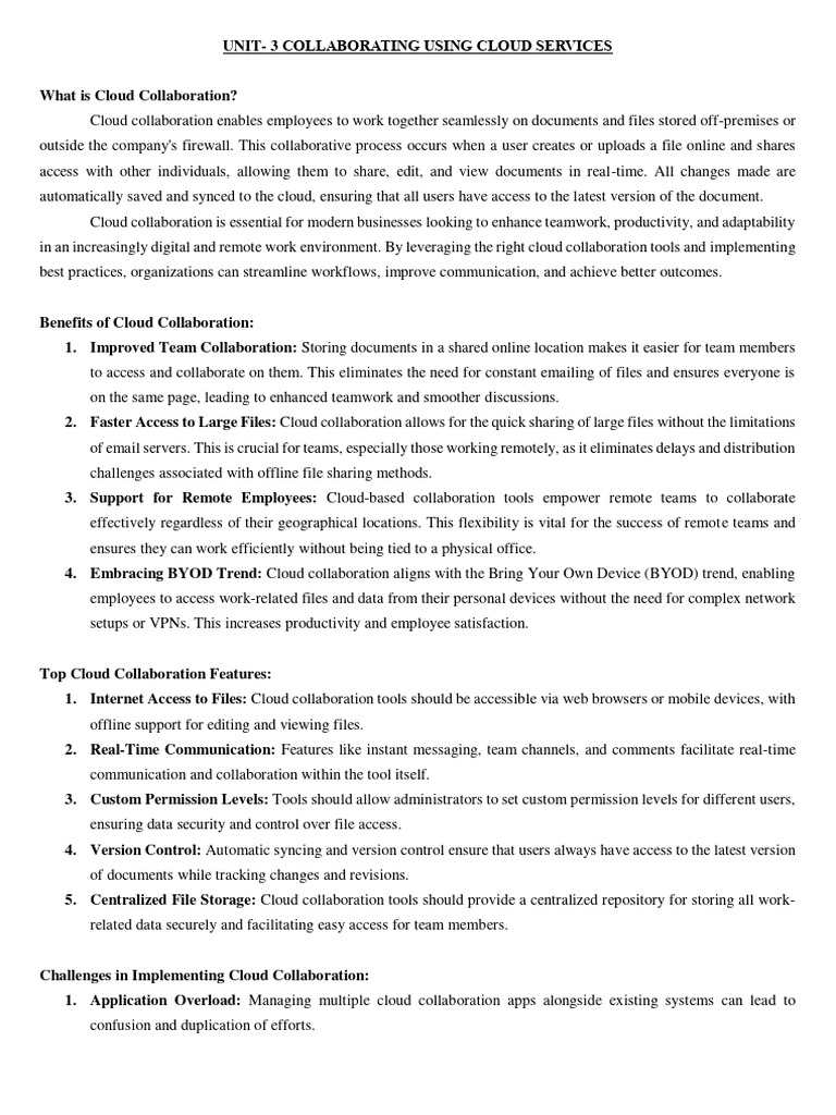 Unit-3 Part 1 | PDF | Cloud Computing | Customer Relationship Management