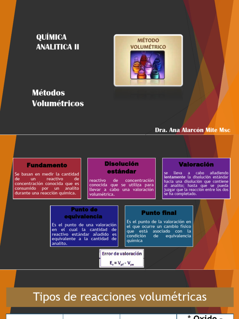 Metodos Volumétricos | PDF | Química Física | Ciencias fisicas