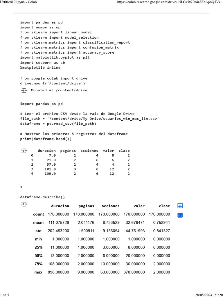 Trabajo | PDF | Statistical Data Types | Statistical Classification
