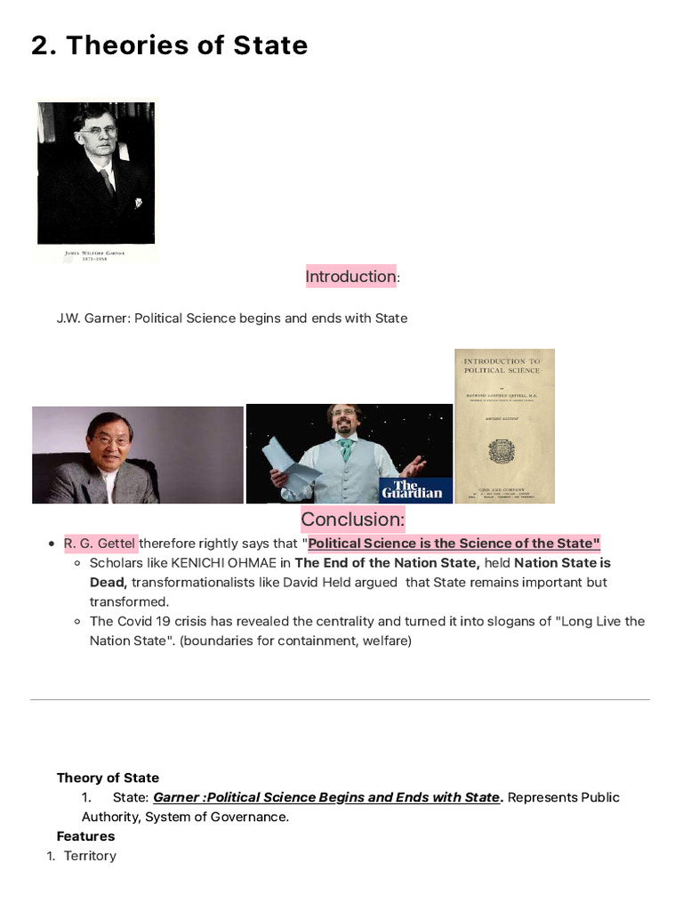 Theories of State. | Download Free PDF | State (Polity) | Capitalism