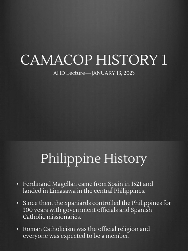 AHD Lecture-CAMACOP History | PDF | Christian Organizations | Christian ...