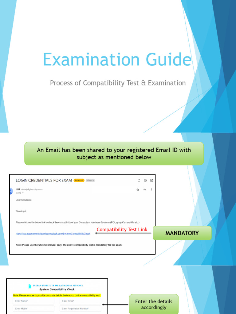 Process of Compatibility Test & Examination | PDF | Login | Information ...
