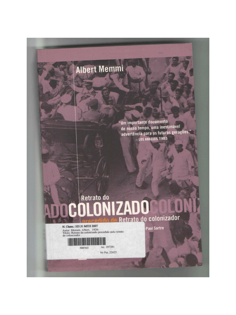 Albert Memmi Retrato Do Colonizado Prece | PDF